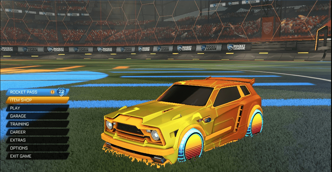 Yellow-Orange MainFrame Fennec - BakkesPlugins